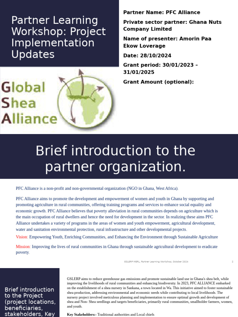 Partner Learning Workshop - Template For Partners | PDF | Agriculture ...