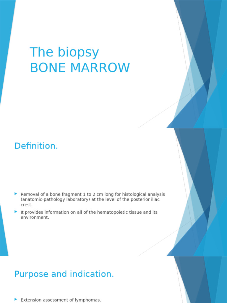 Biopsie Osteo Medullaire 4.Fr.en | PDF | Bone | Bone Marrow