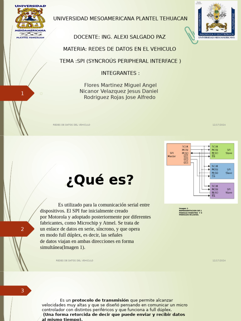 Spi Protocolo De Comunicaciones Pdf Hardware De La Computadora