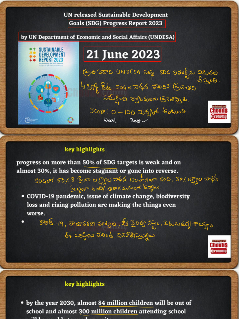 SDG Index 2023 NITI SDG Report Latest 2023_33236237 | PDF