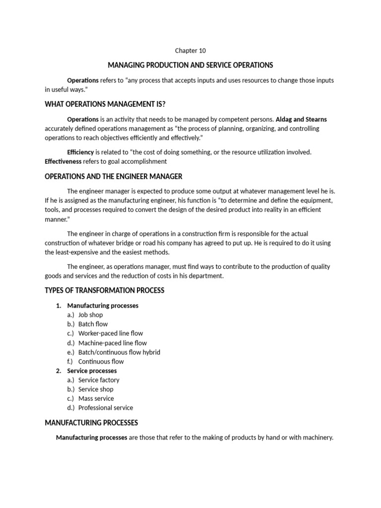 Chapter 10 Summary (2) | PDF | Inventory | Lean Manufacturing