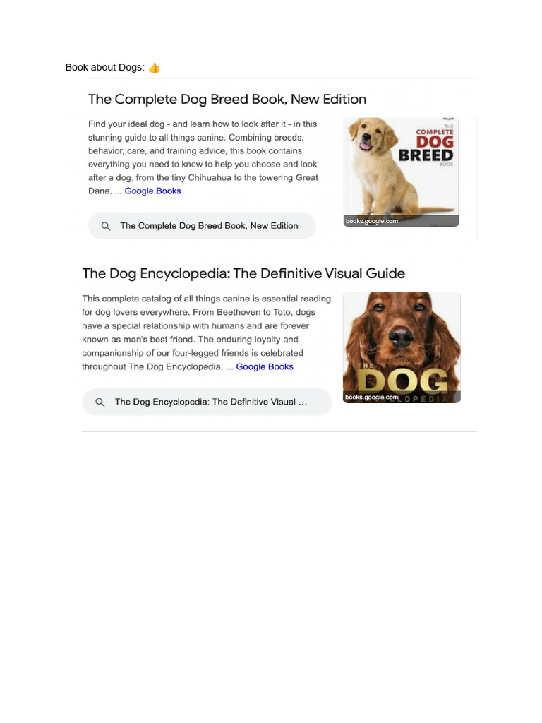 Dog Encyclopedia | PDF