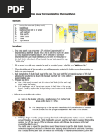 Floating Leaf Disk Photosynthesis Lab | PDF | Bicarbonate | Leaf