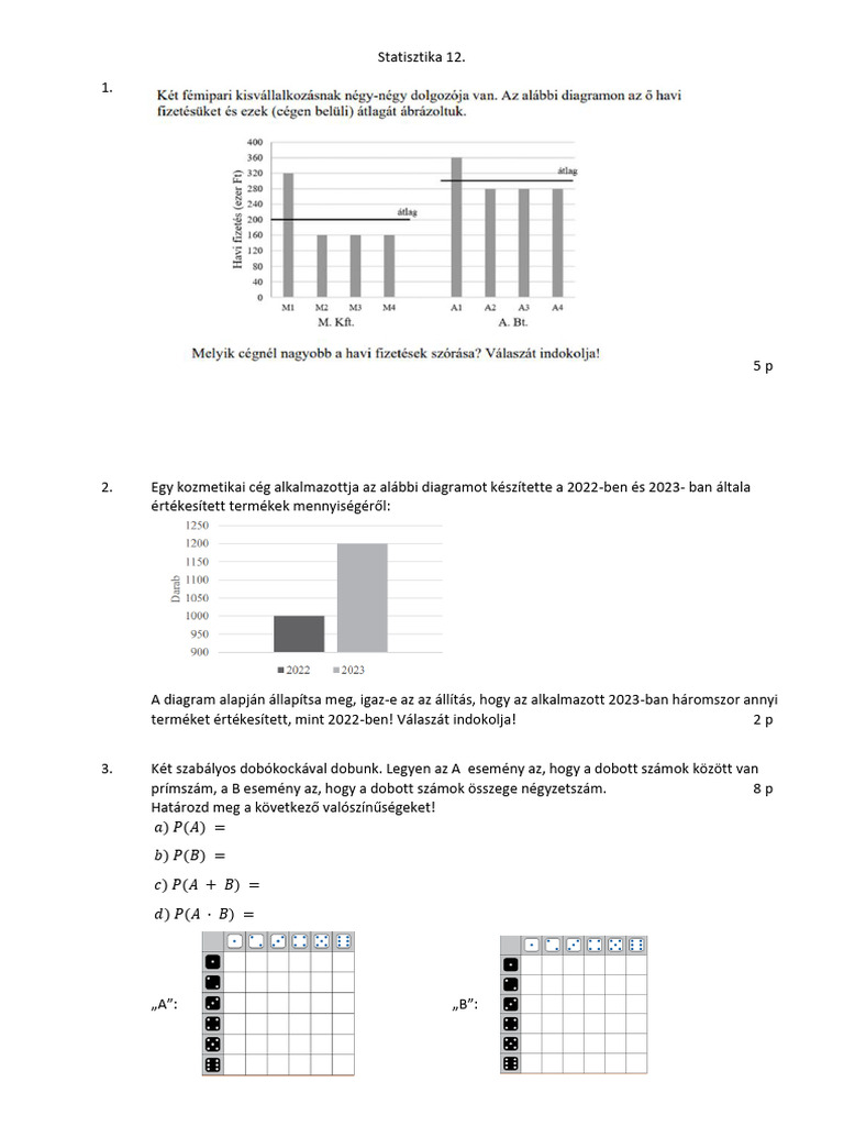 Statisztika | PDF