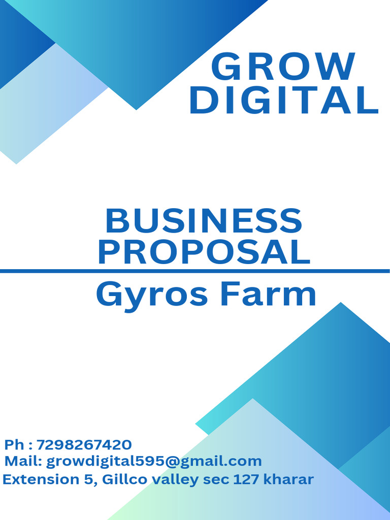 Gyros Farm Proposal | PDF