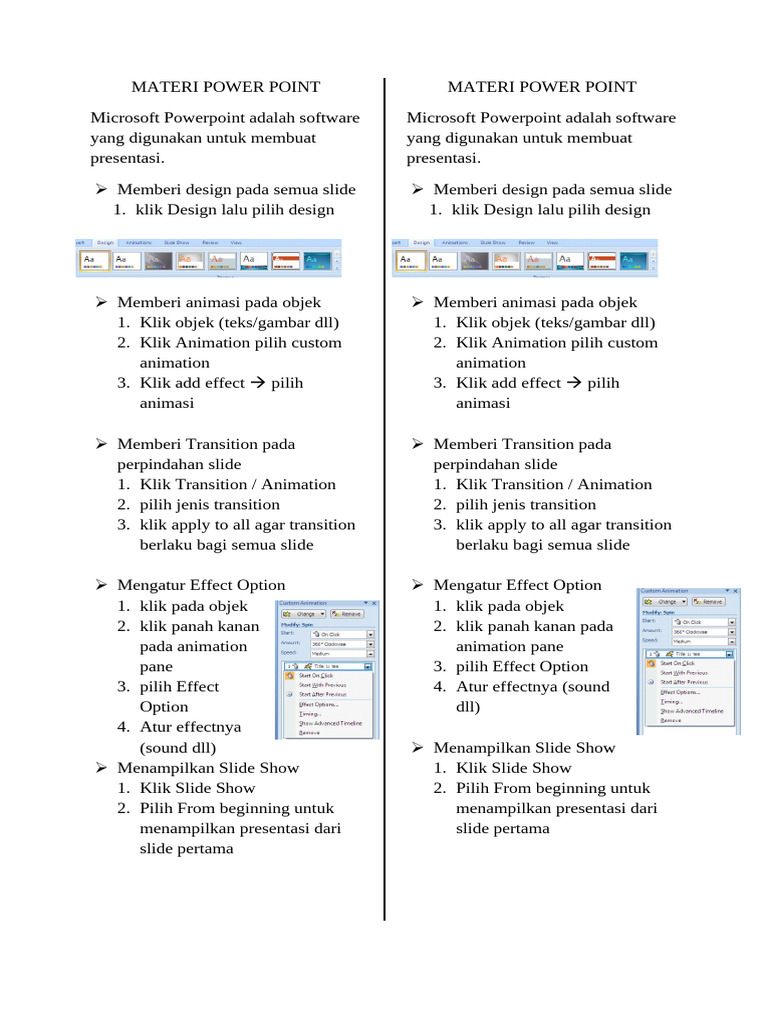 Panduan Lengkap Menggunakan PowerPoint | PDF