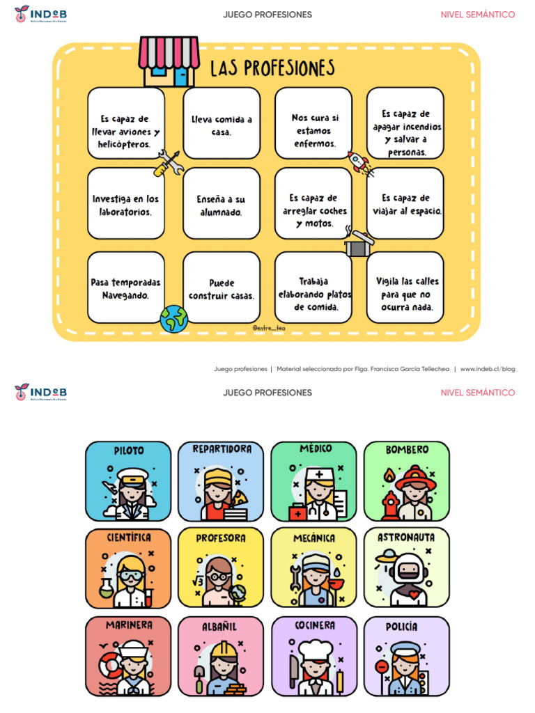 BLOG_ Juego Profesiones | PDF