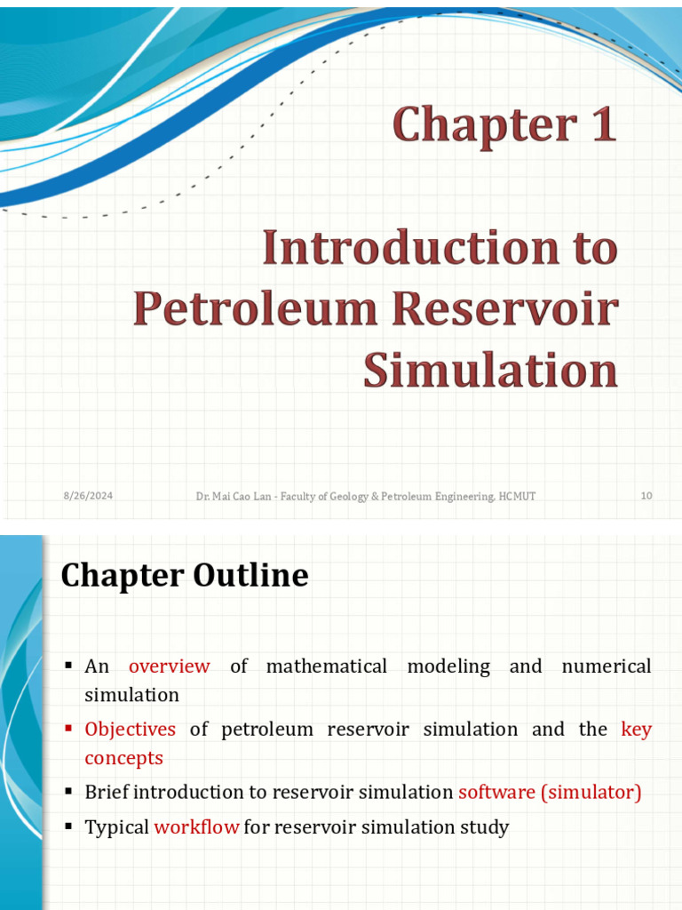 1. Chapter 1-Introduction to Petroleum Reservoir Simulation | PDF | Petroleum Reservoir | Fluid ...