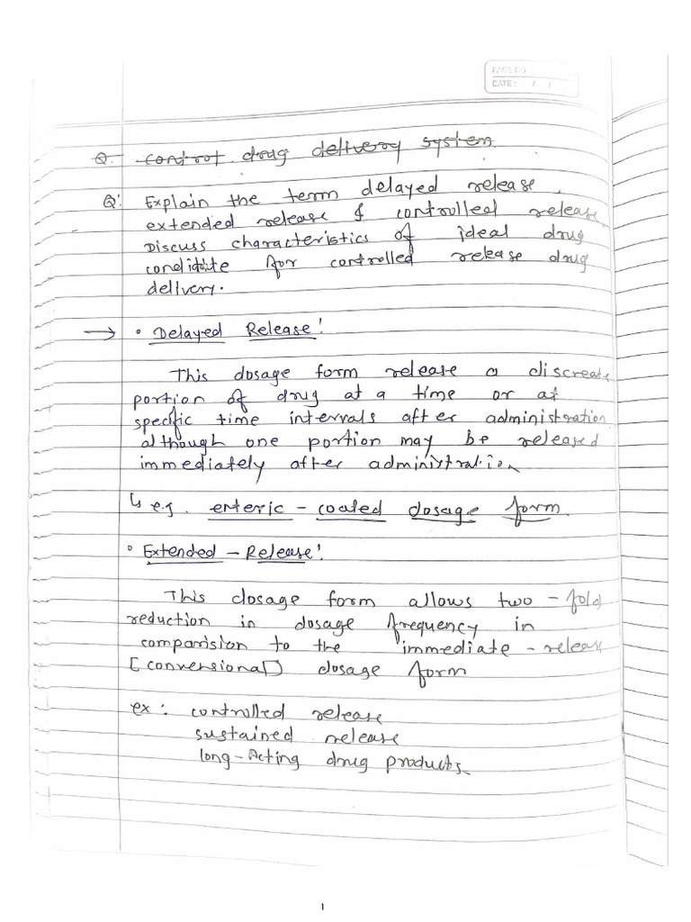 Hand-written NDDS Notes | PDF