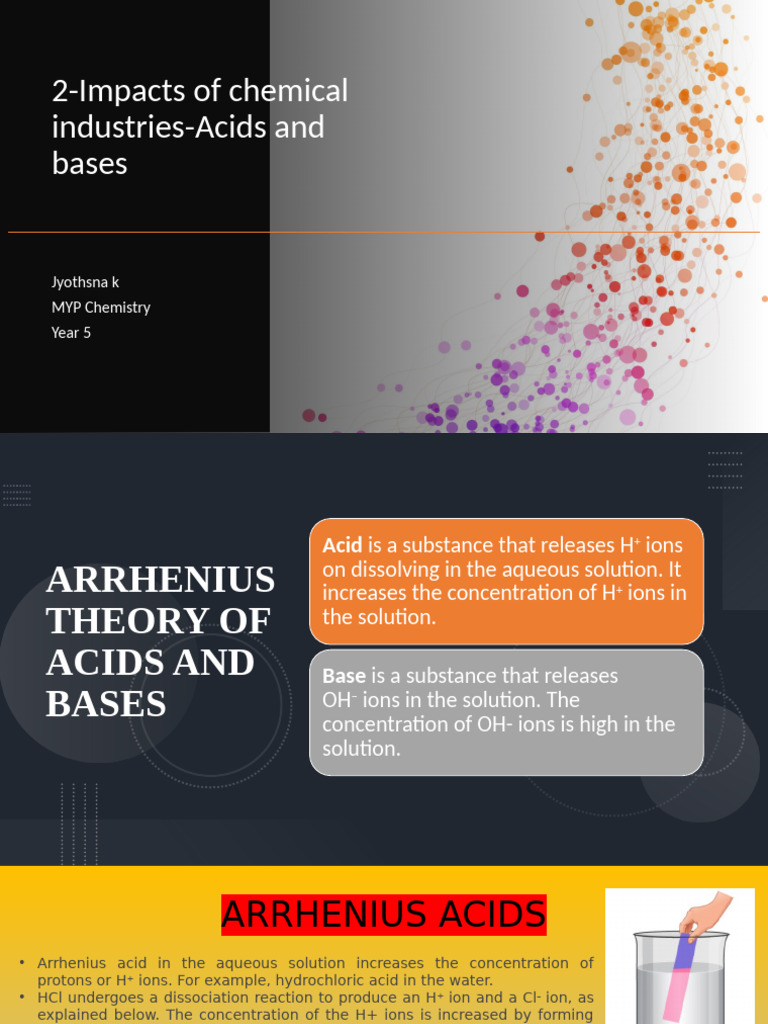 Impacts of Chemical Industries-Acids and Bases 1 1 | PDF | Acid | Ph