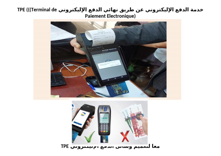 خدمة الدفع الإليكتروني عن طريق نهائي الدفع الإليكتروني TPE | PDF