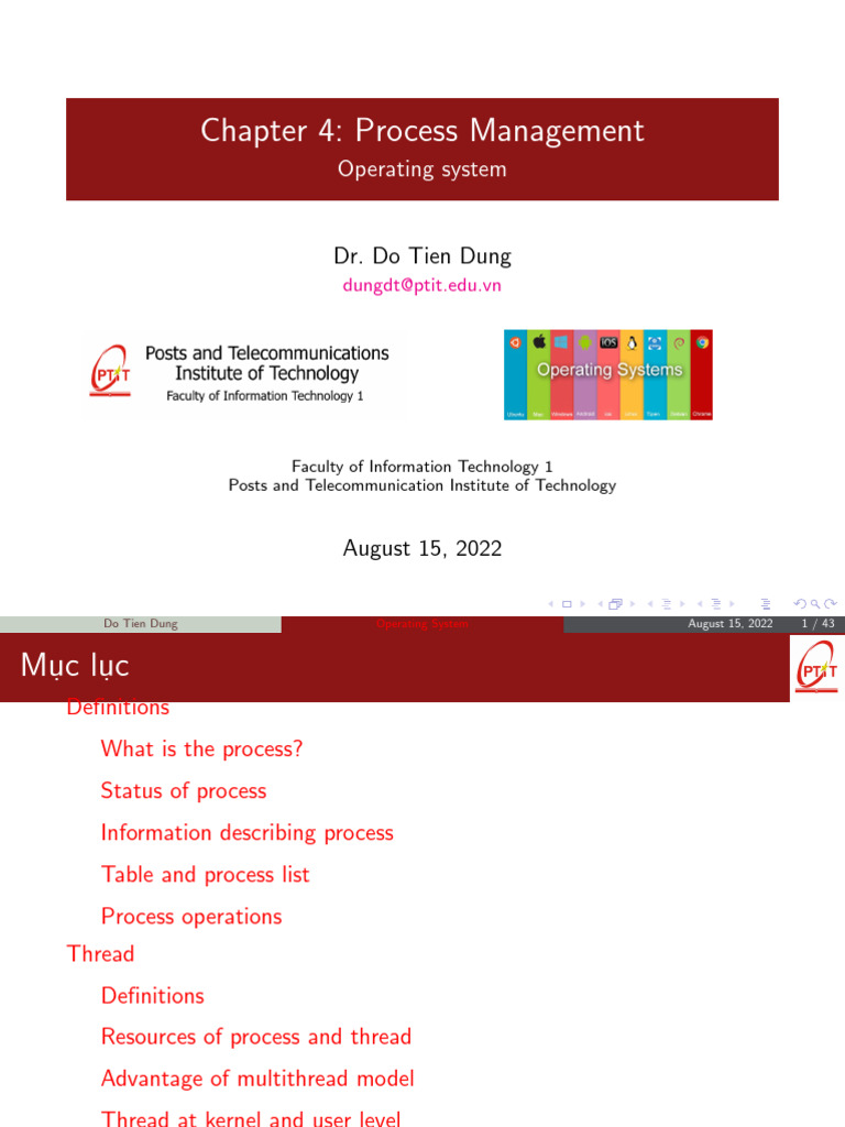 Chapter4 Process Management 1 | PDF | Process (Computing) | Thread (Computing)