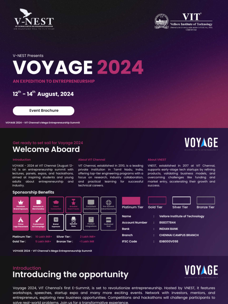 Voyage'24 Start-Up Conclave Brochure | PDF | Business | Business Economics
