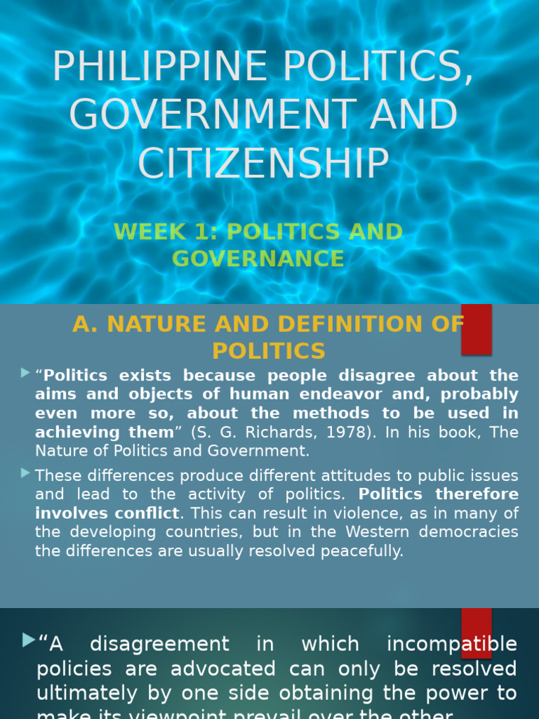 Lesson 1 - Politics and Government | PDF | Governance | Science