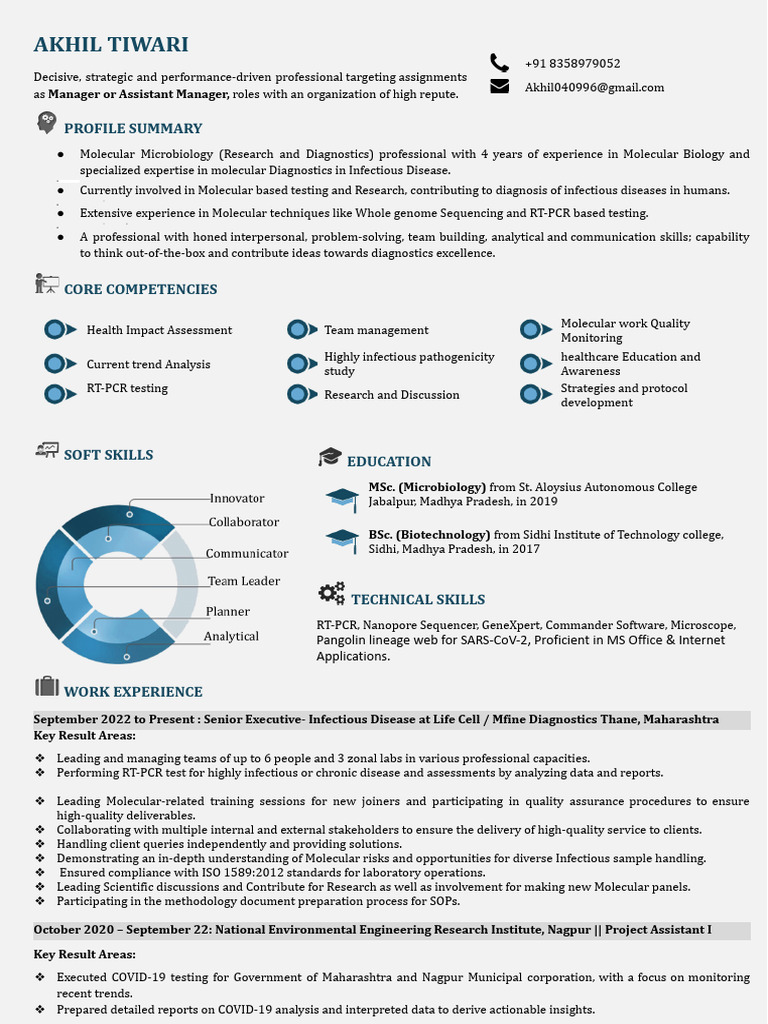 Akhil CV.docx-1-1 | PDF | Molecular Biology | Dna Sequencing