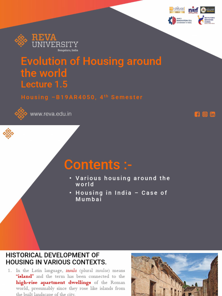 UNIT 1- Lecture 5 | PDF | Apartment | Tenement UNIT 1- Lecture 5 | PDF | Apartment | Tenement