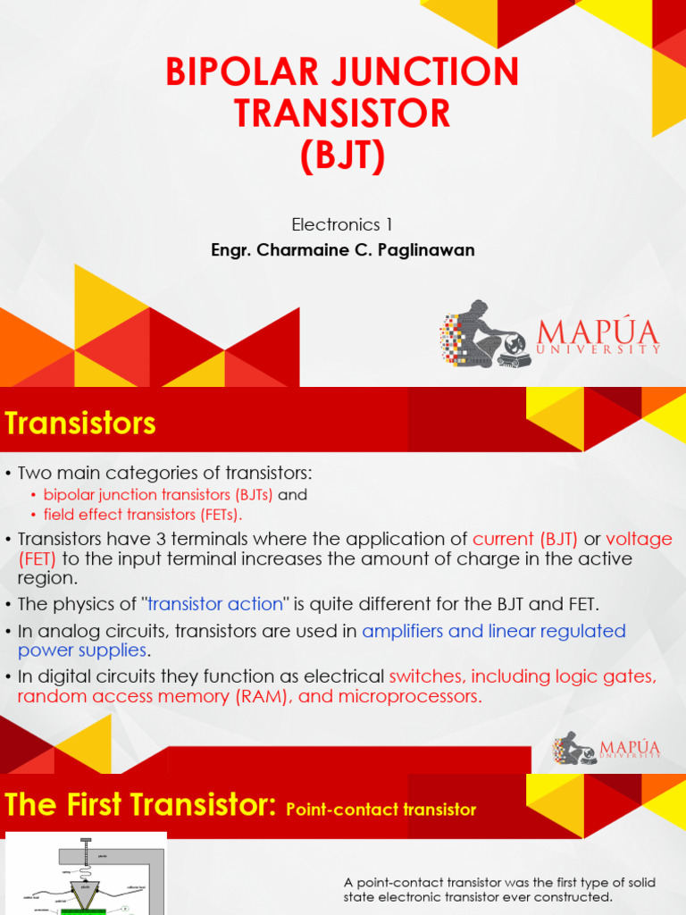 5_BJT | PDF | Bipolar Junction Transistor | Transistor