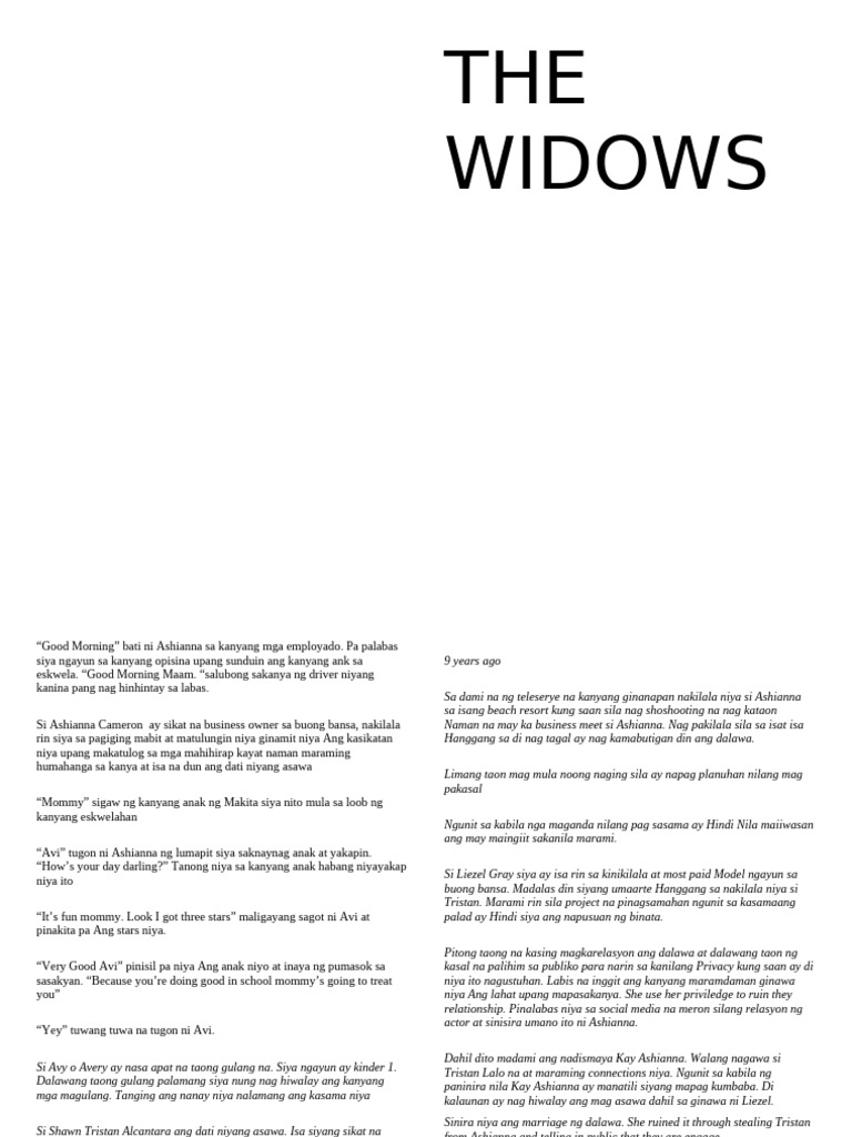 The Widows | PDF