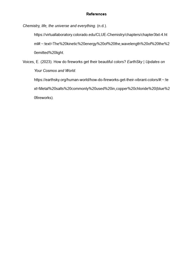 Flame Test References | PDF