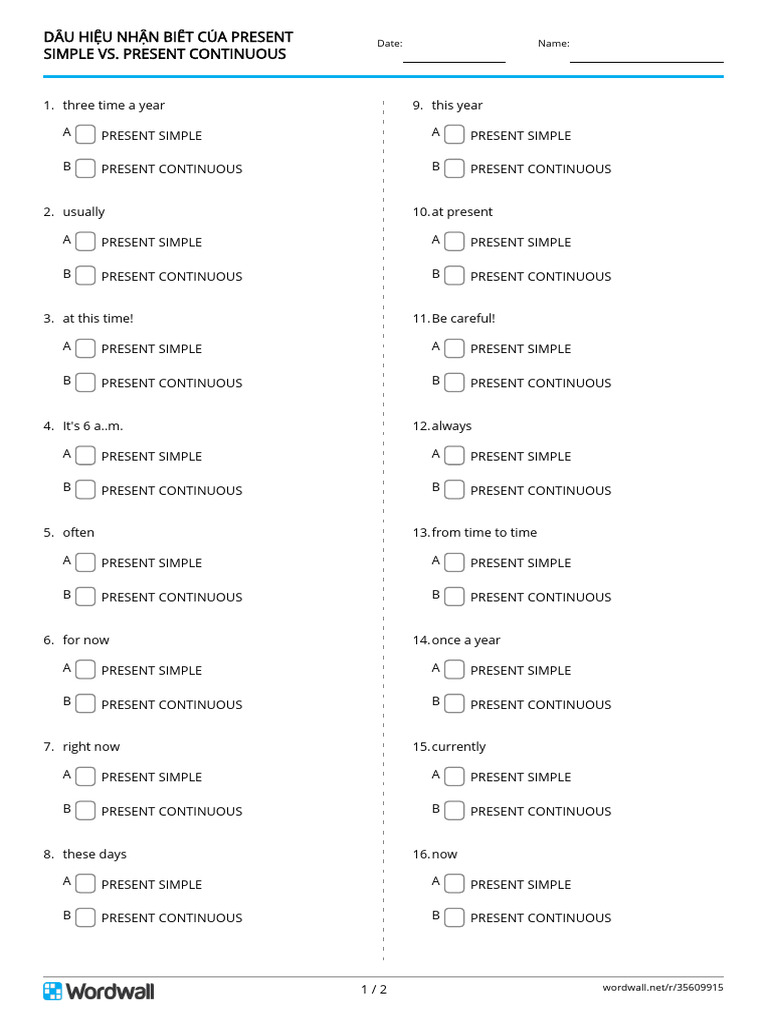 dấu-hiệu-nhận-biết-của-present-simple-vs-present-continuous-quiz | PDF