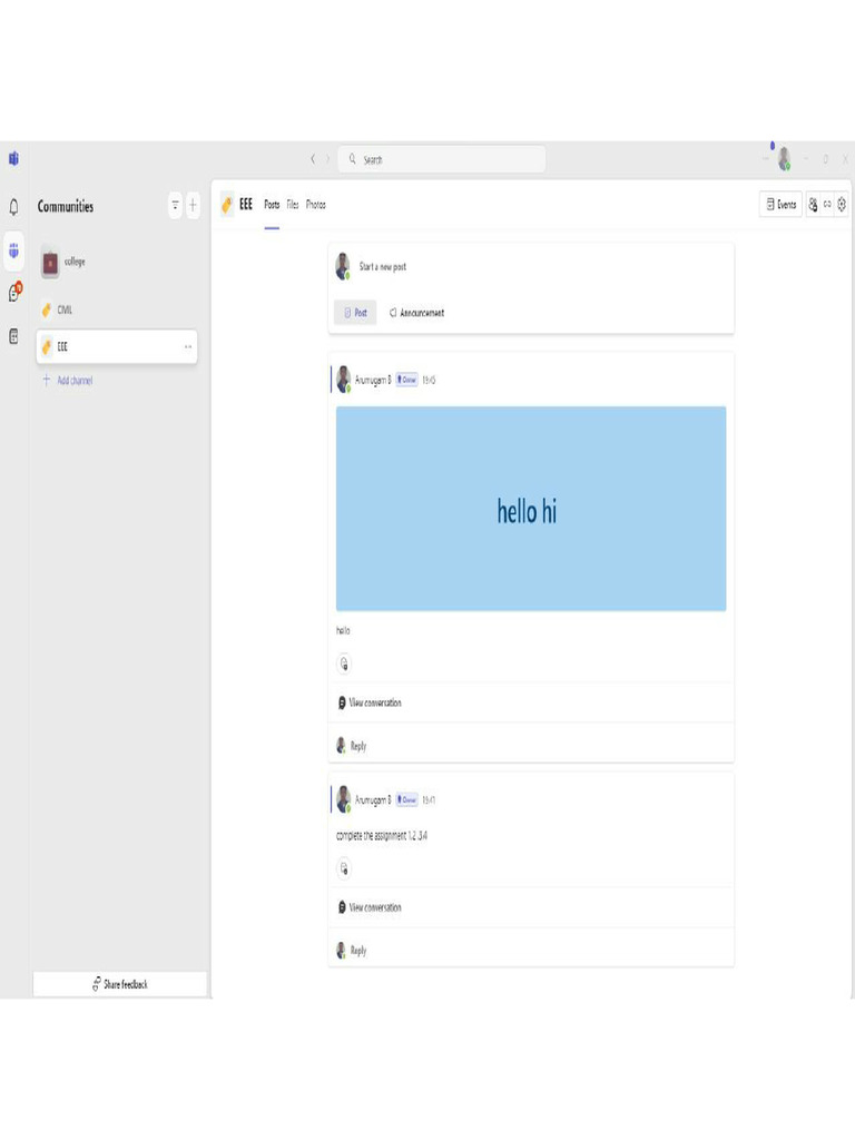 Microsoft Teams in Assignment | PDF