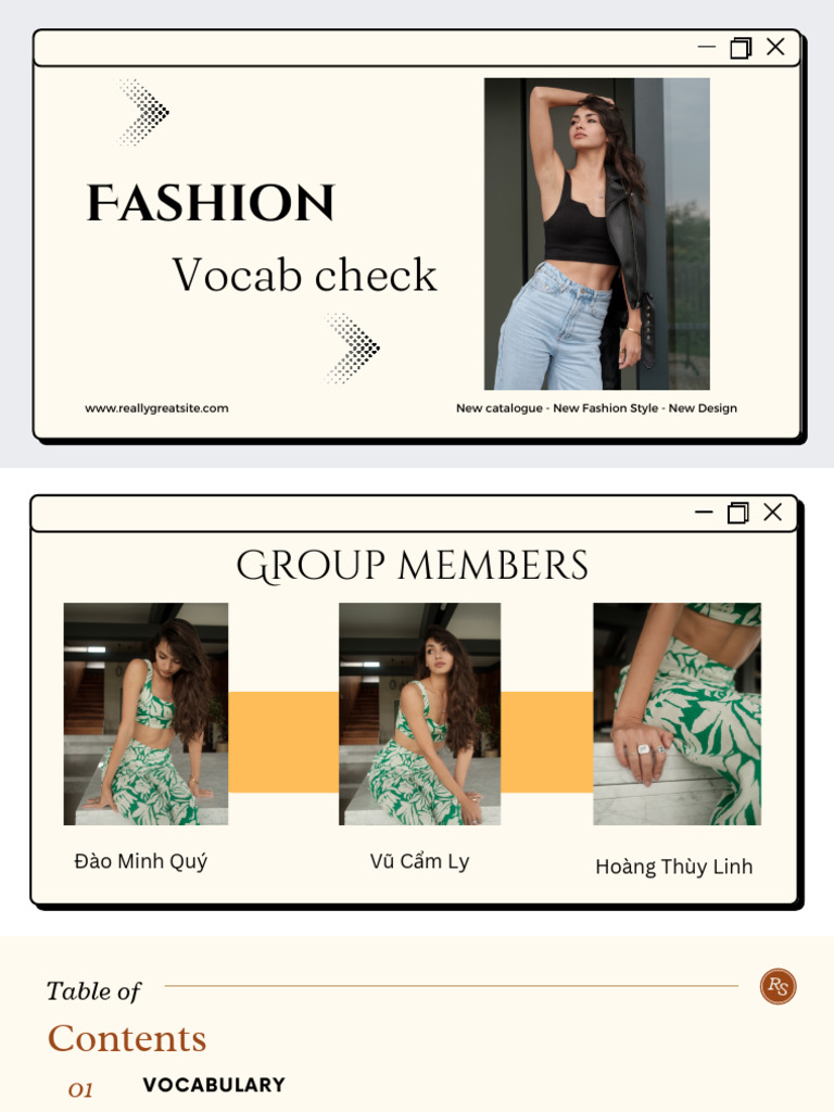 Fashion Vocabulary Guide | PDF | Textiles | Business