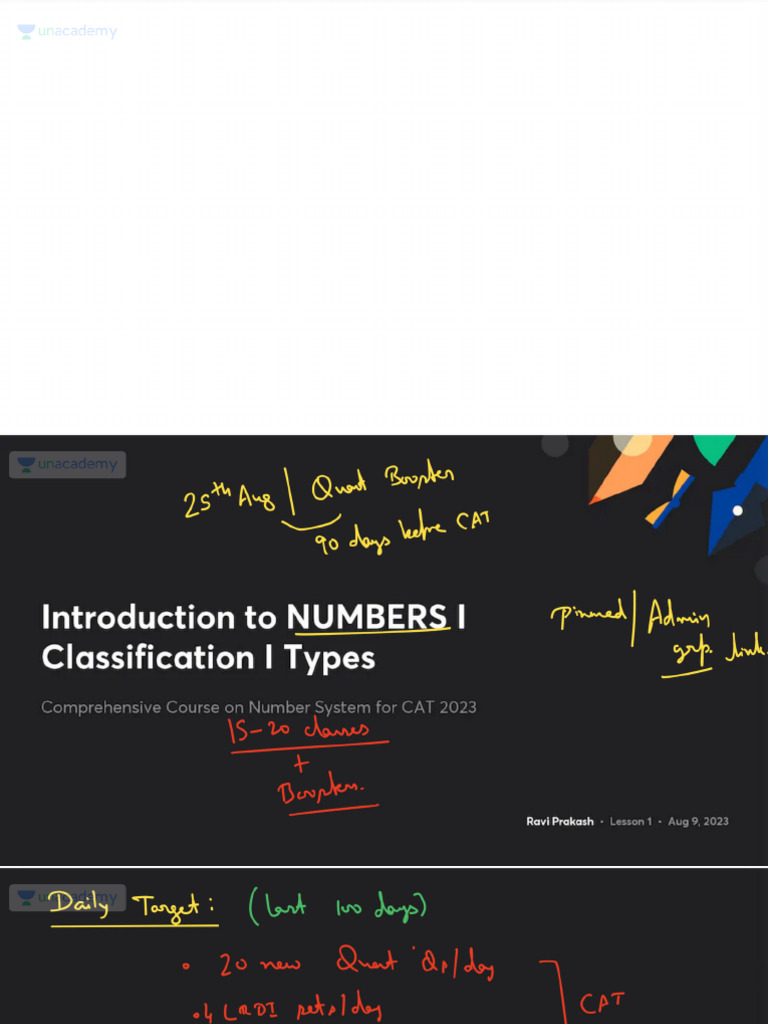 Introduction To NUMBERS I Classification I Types With Anno | PDF