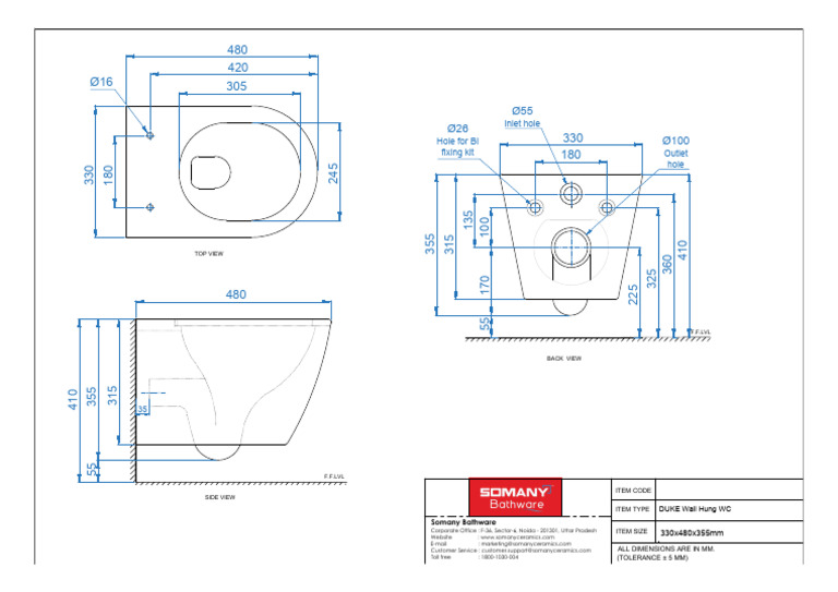 DUKE-WALL-HUNG-WC-Model local | PDF