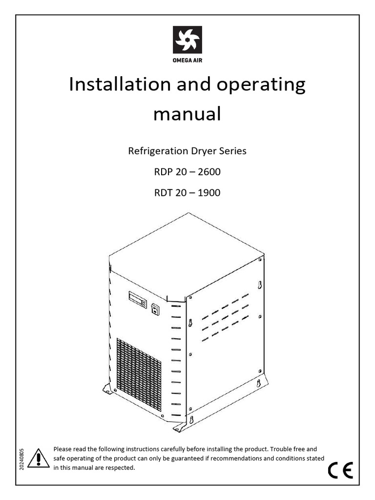 MANUAL For RDP - T 20-2600 - OMEGA AIR - EN - 2.1 | PDF | Clothes Dryer ...