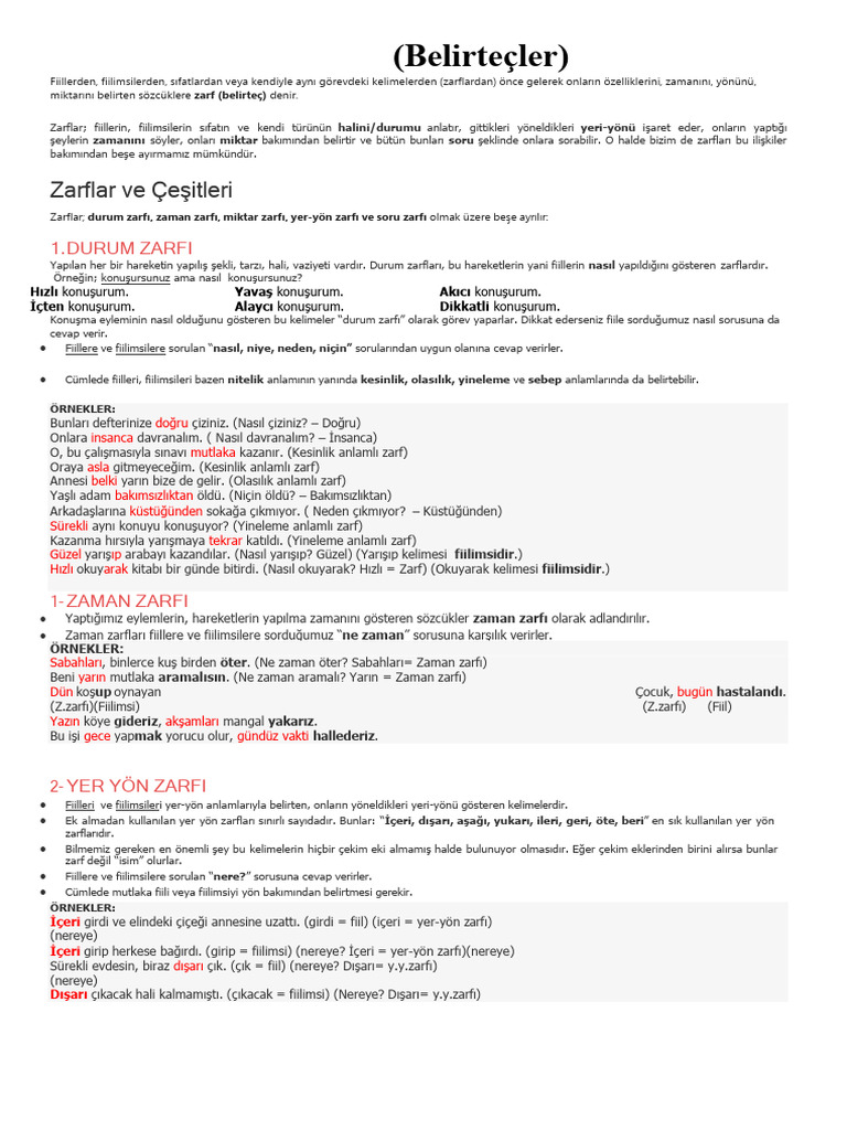 Zarflar (Konu Anlatimi) | PDF