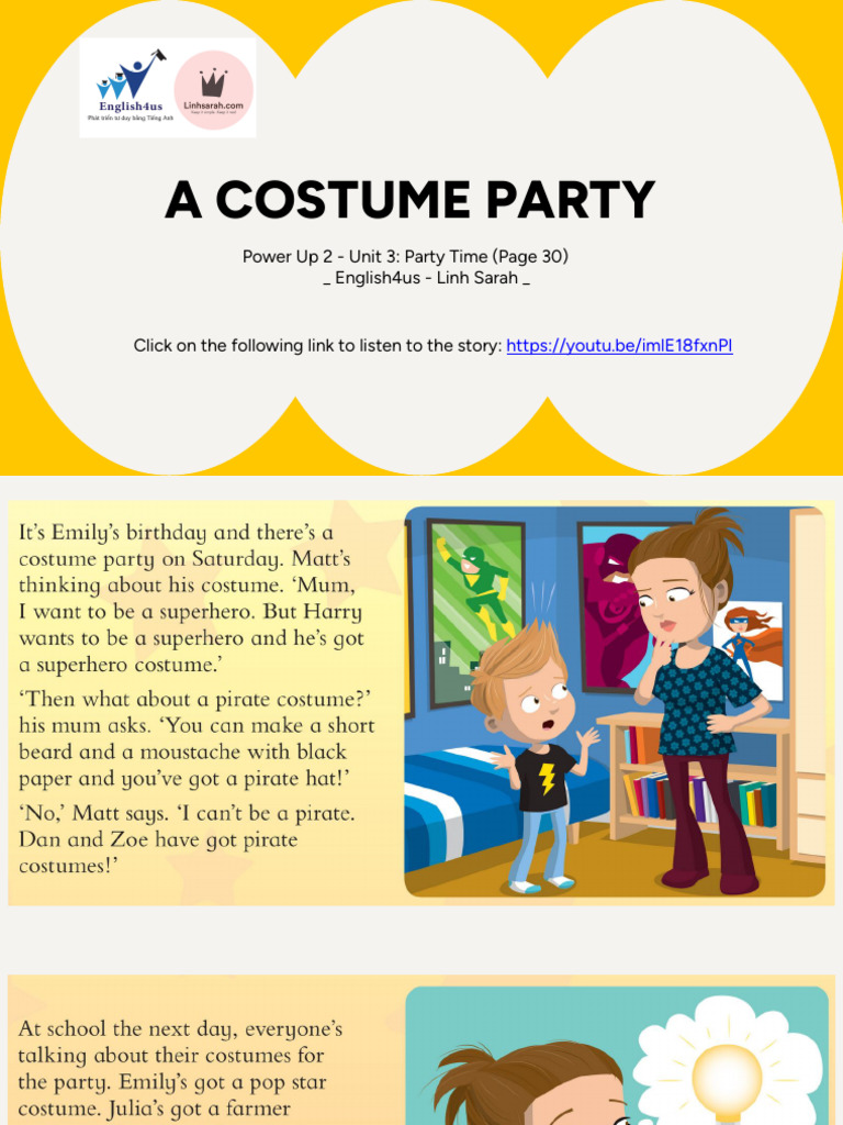 Costume Party Activities and Questions | PDF