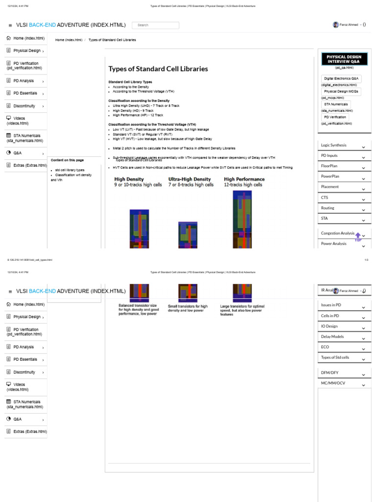 Types of Standard Cell Libraries - PD Essentials - Physical Design ...