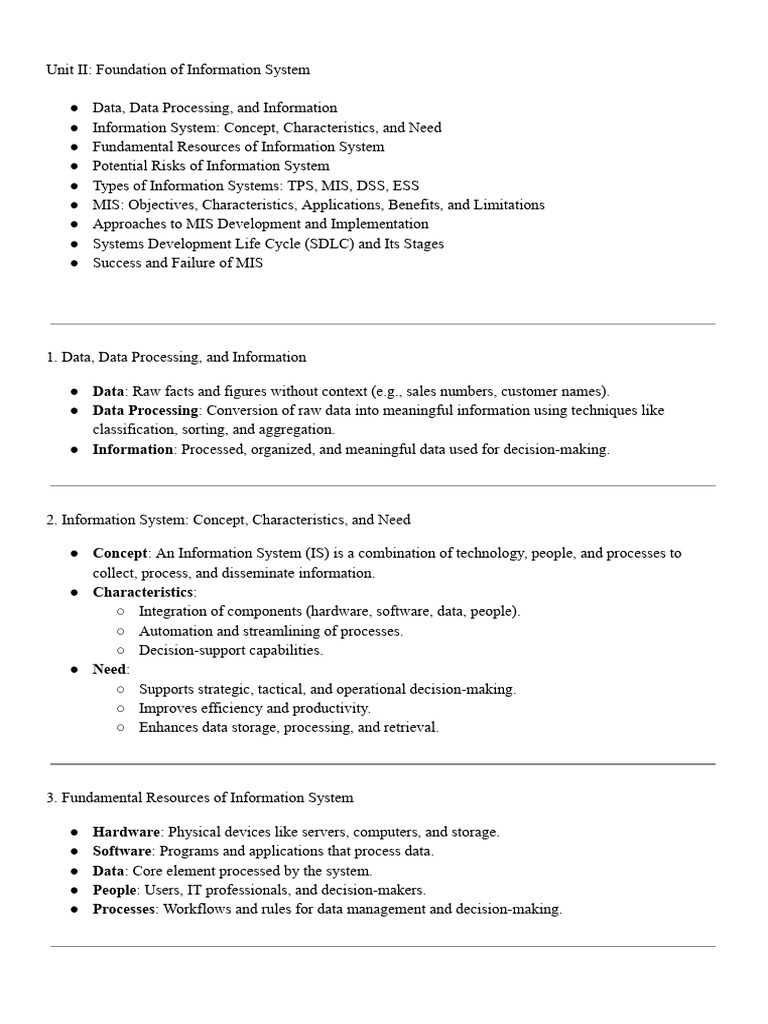 Foundations of Information Systems Overview | PDF | Computer Security ...