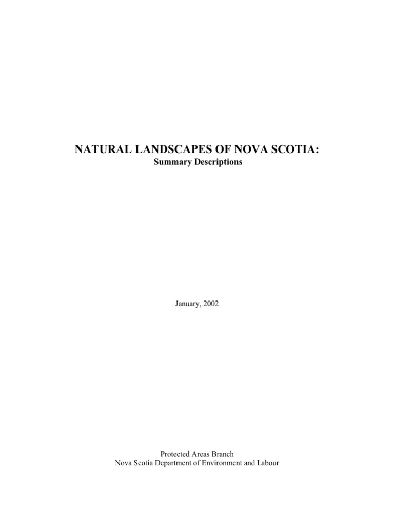 Landscapes Report | PDF | Ecosystem | Disturbance (Ecology)