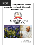 Indigo Project Class 12 English | PDF | Mahatma Gandhi | Nonviolence