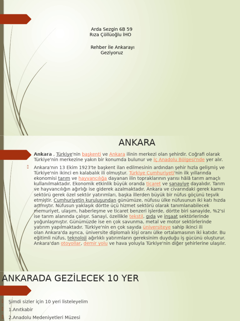 Ankara | PDF