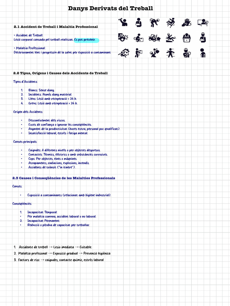 Danys Derivats Del Treball | PDF