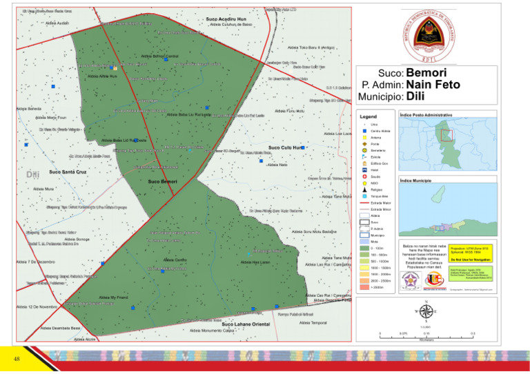 Mapa Suco Bemori, Dili, Timor-Leste | PDF