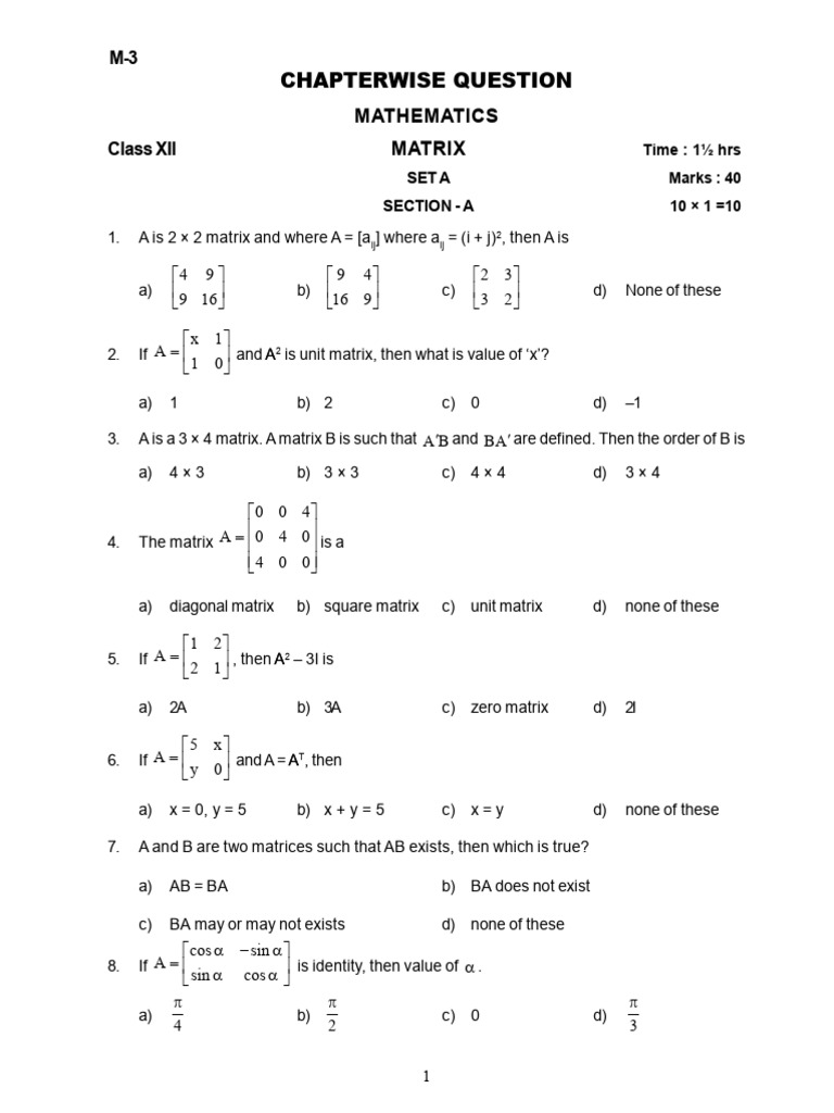 MATRIX (1) | PDF | Matrix (Mathematics) | Functional Analysis