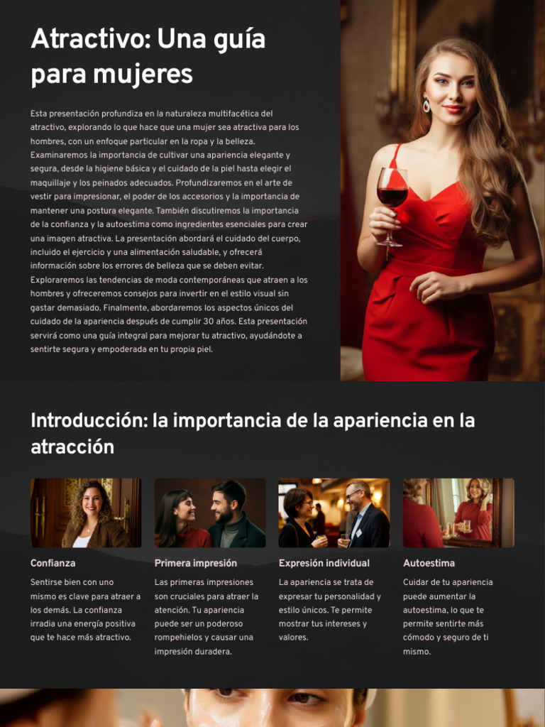 Guía de Atractivo para Mujeres | PDF | Autoestima | Moda