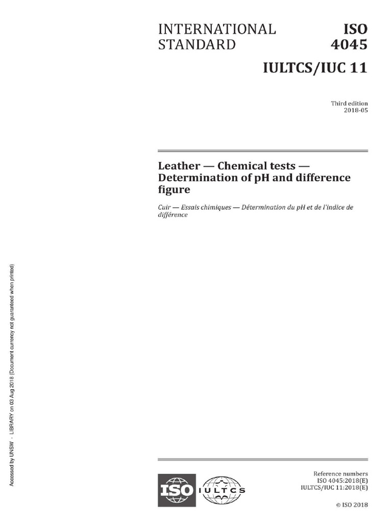 Iso 4045-2018 | PDF