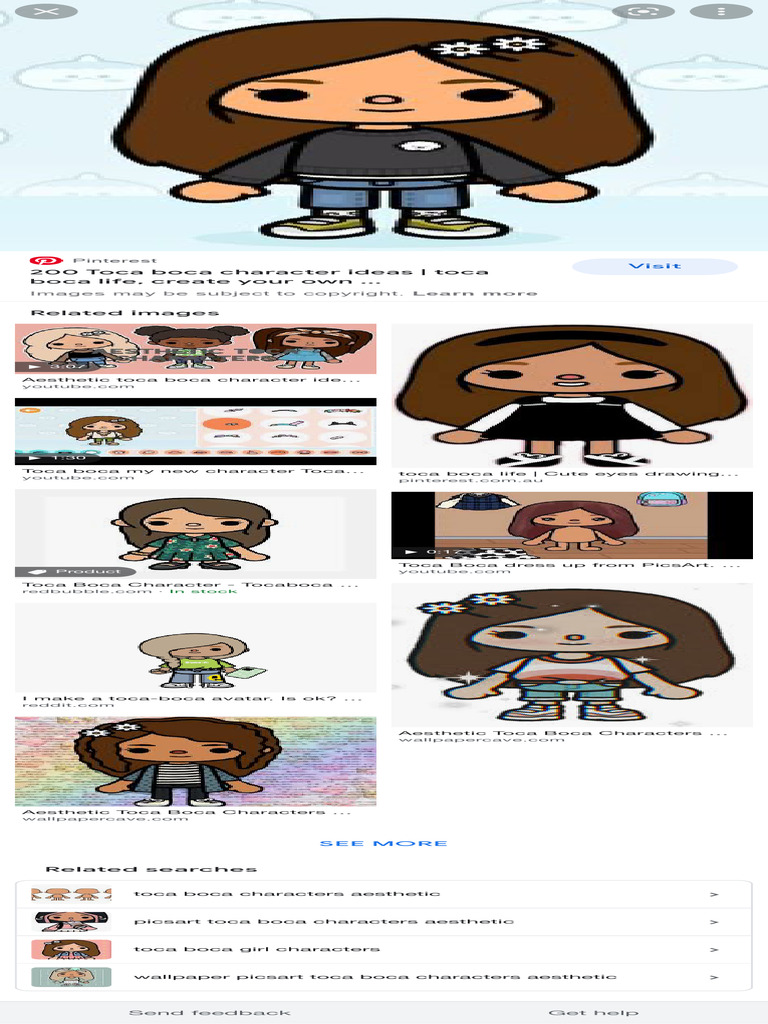 Aesthetic Toca Boca Character Ideas | PDF