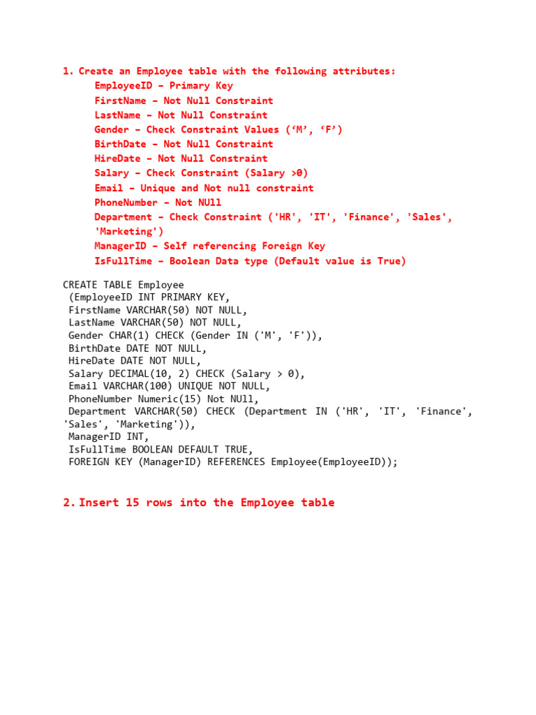 DBMS LAB ASSIGNMENT 6 | PDF | Software Design | Data Model