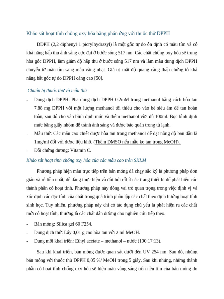Test DPPH-2 | PDF