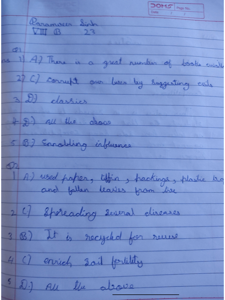 Paramveer 8b 23 | PDF