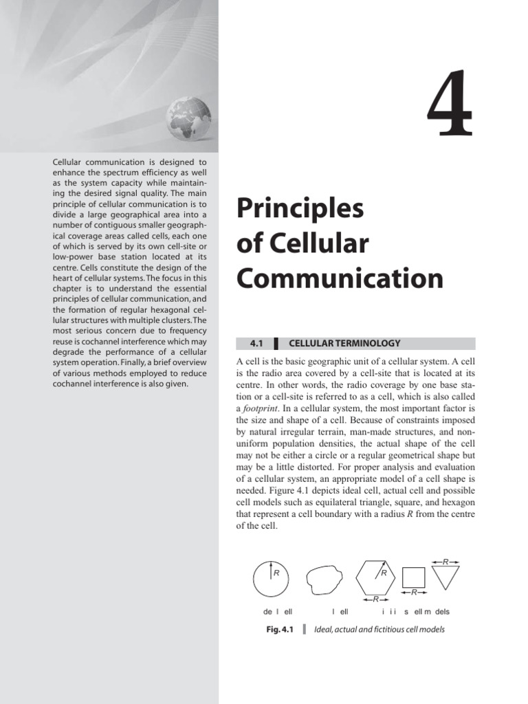 Mod 3 - Principles of Cellular Communication | PDF | Cellular Network | Radio Spectrum