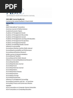 ABDC Journal Rankings Overview 2024 | PDF | Economics | Economies