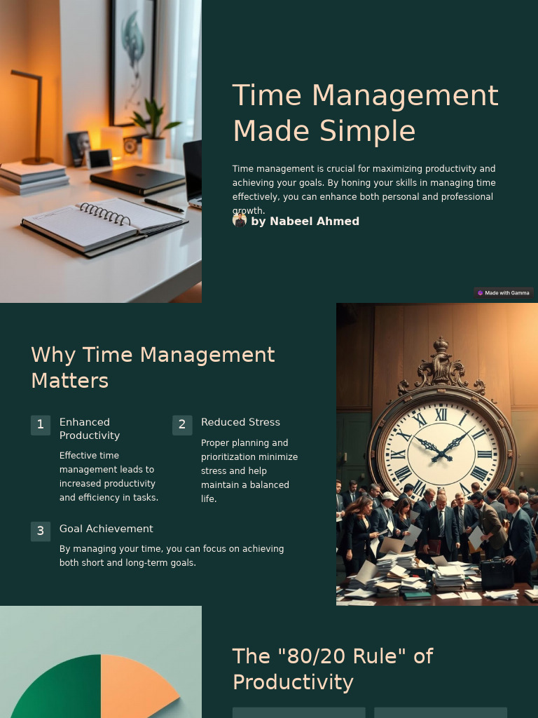 Time-Management-Made-Simple | PDF | Time Management | Professional Skills