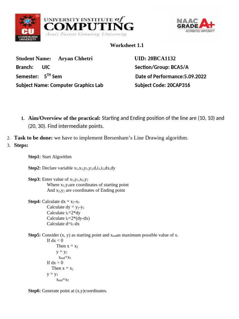 Computer Grapics Lab1.1 | PDF | Applied Mathematics | Software Engineering