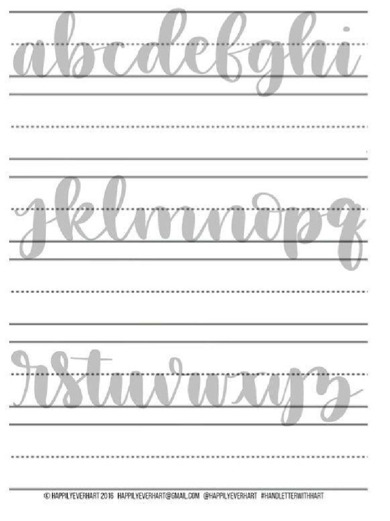 Cartilla Lettering | PDF